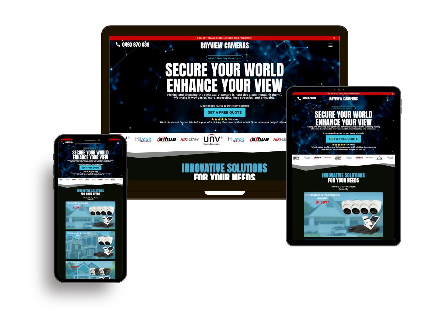 WebLychee's Web Design Projects for Various Clients